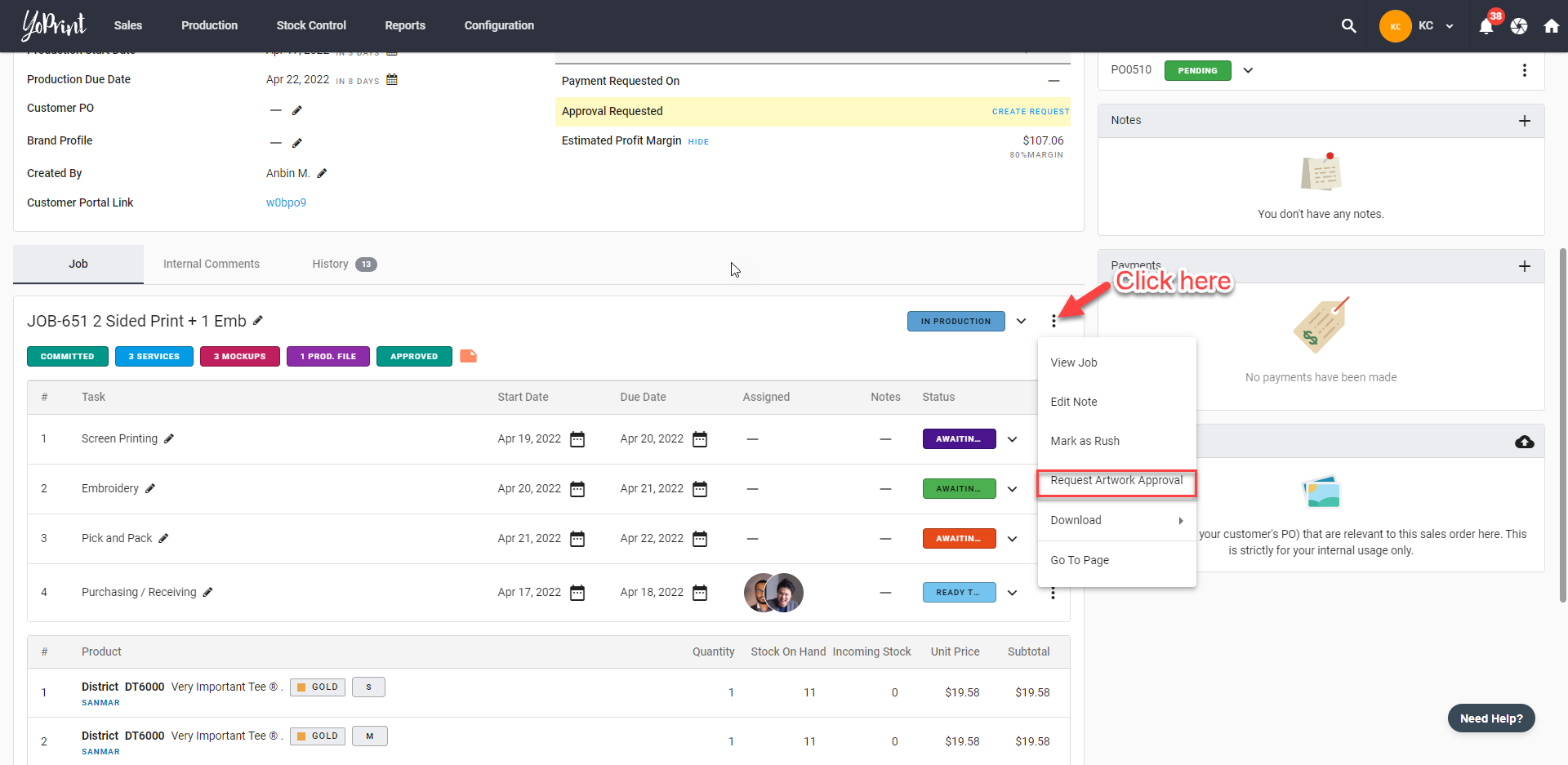 Artwork Approval Workflow - YoPrint Knowledge Base
